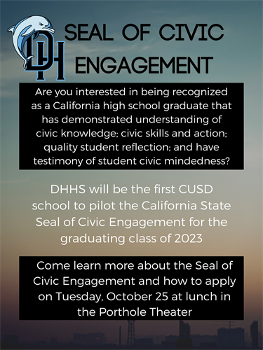Dana Hills High School - Seal of Civic Engagement